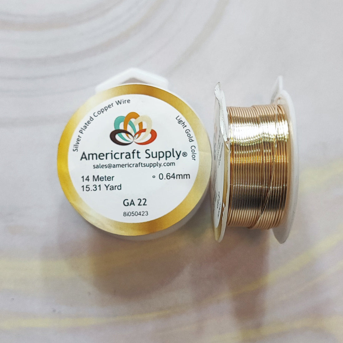 Alambre #22 light gold – Maria Alexandra Designs